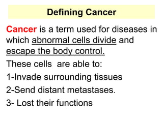 L3- Introduction to Oncology [Autosaved].ppt
