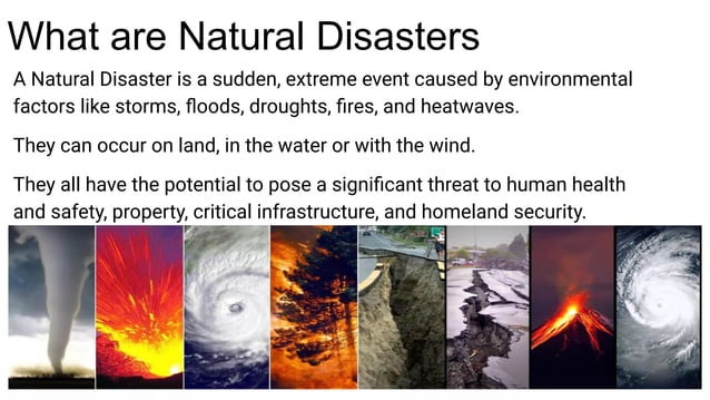 Types of natural disasters and their effects on people and the earth | PPT