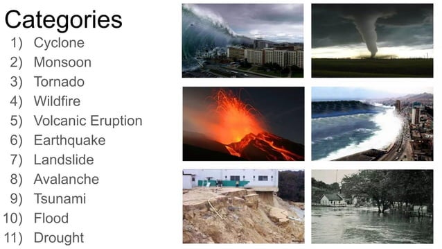 Types of natural disasters and their effects on people and the earth | PPT