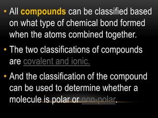 L3-MOLECULAR POLARITY.pptx | Chemistry | Science