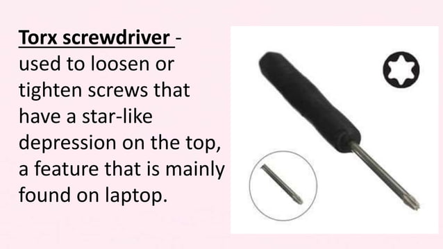 COMPUTER HARDWARE TOOLS IN CHS AND CSS | PPTX