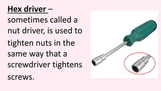 COMPUTER HARDWARE TOOLS IN CHS AND CSS | PPTX