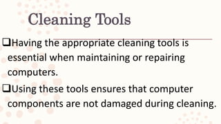 COMPUTER HARDWARE TOOLS IN CHS AND CSS | PPTX