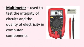 COMPUTER HARDWARE TOOLS IN CHS AND CSS | PPTX
