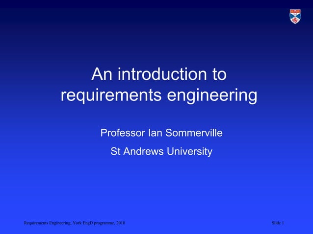Requirements Engineering for LSCITS | PPT Requirements Engineering for LSCITS | PPT