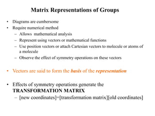 Symmetry and group theory representation of groups | PDF