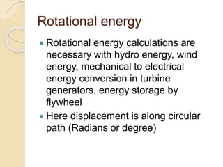 L3 unit 1 energy ( units of energy, conversion factors, classification ...