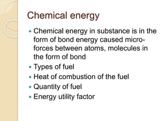 L3 unit 1 energy ( units of energy, conversion factors, classification ...