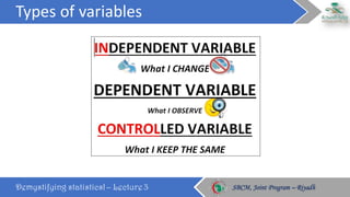 Types of variables | PDF | Science