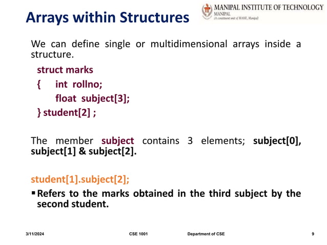 Coding - L30-L31-Array of structures.pptx