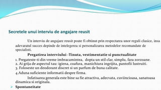Interviu pentru angajare | PPTX