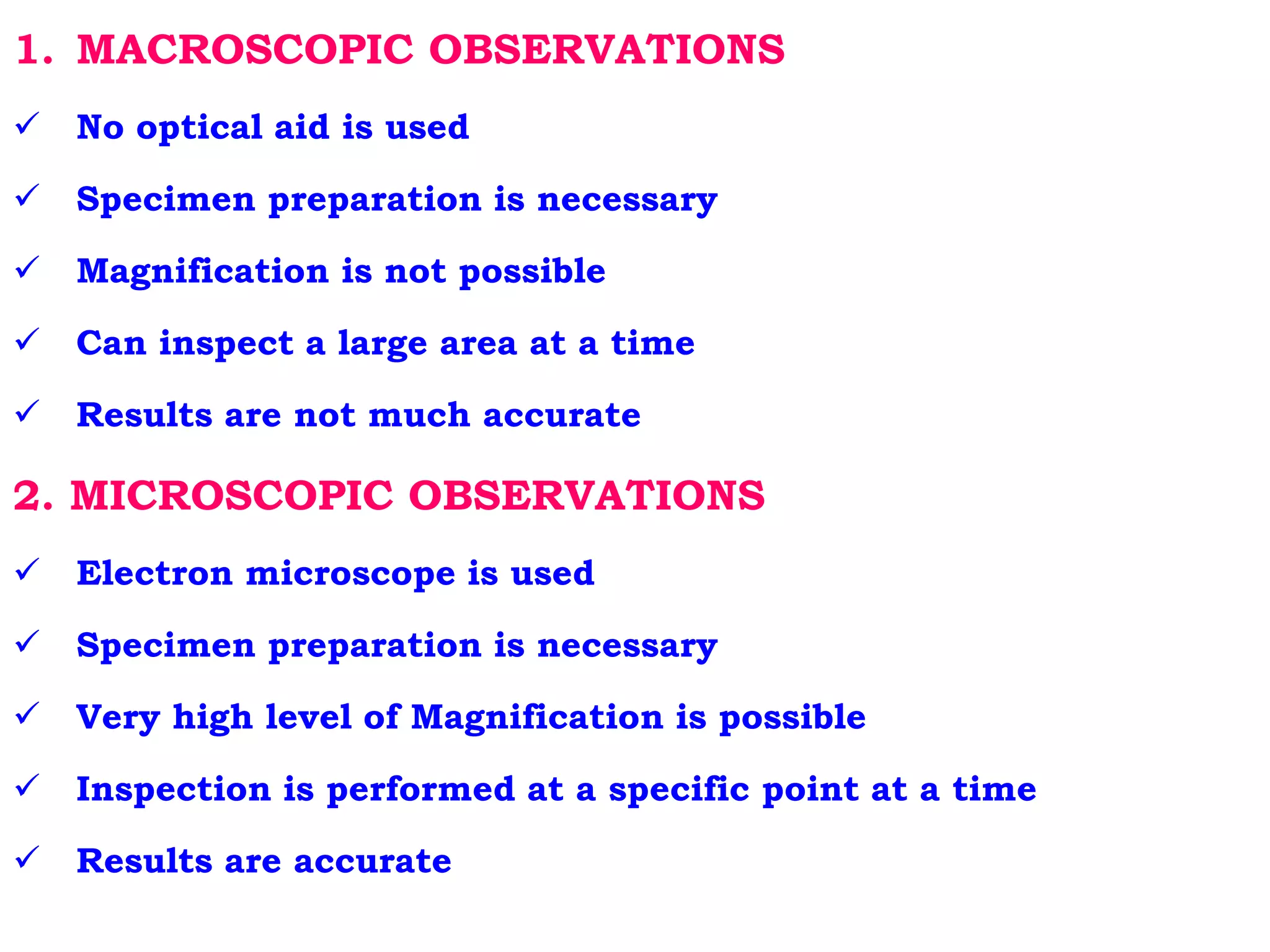 microscopic observation | PPTX