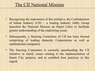 Smart city mission of India planning structure and implementation | PPT