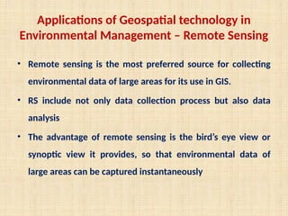Environmental movements in India and geospatial technology and ...