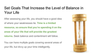 Strive For Balance | PPTX | Weight Loss | Healthy Living