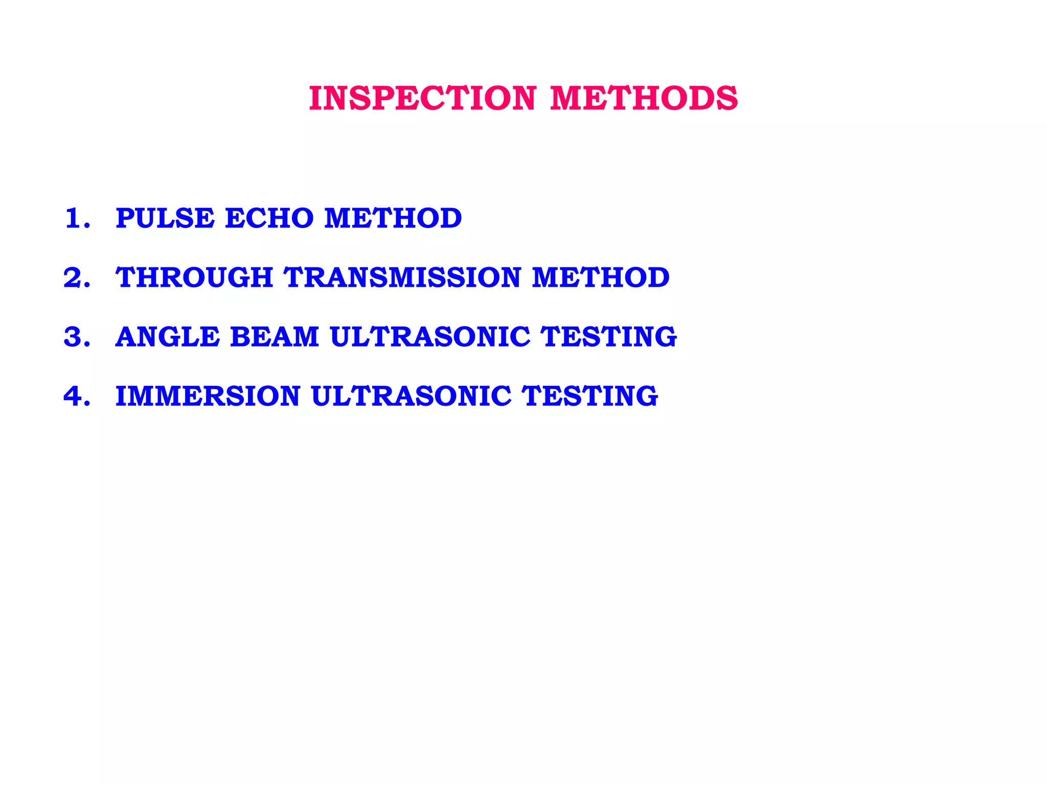 L31 transmission and pulse echo method | PPTX