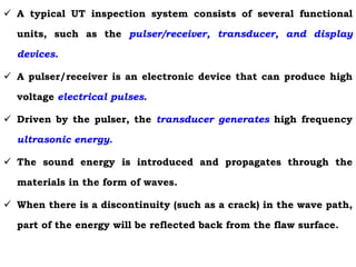 L31 transmission and pulse echo method | PPTX