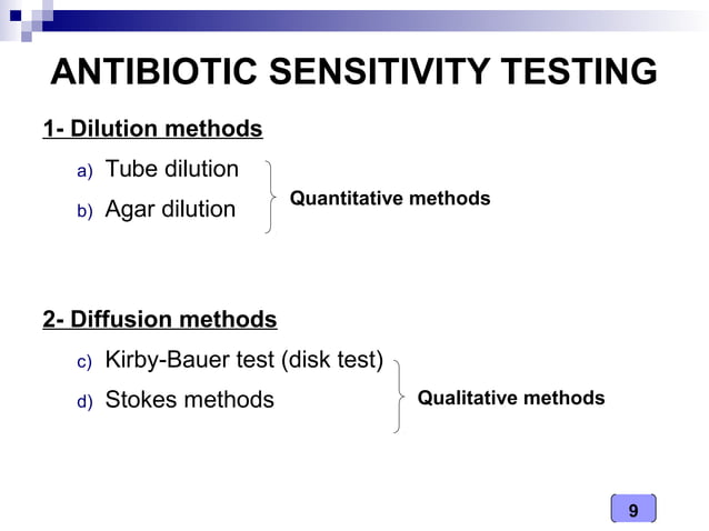 Medical Microbiology Laboratory (Antibiotics Sensitivity Testing) | PPT