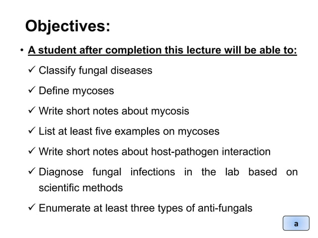 Medical Microbiology Laboratory (Introduction to Medical Mycology ...