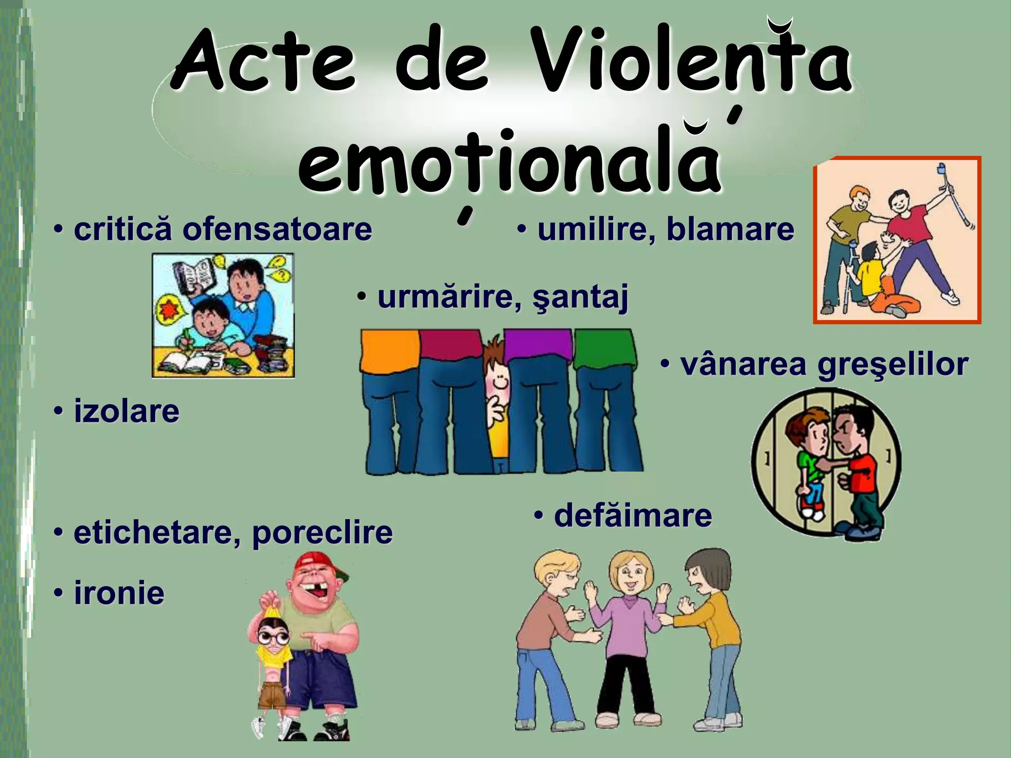 Spune nu violentei in scoala | PPT