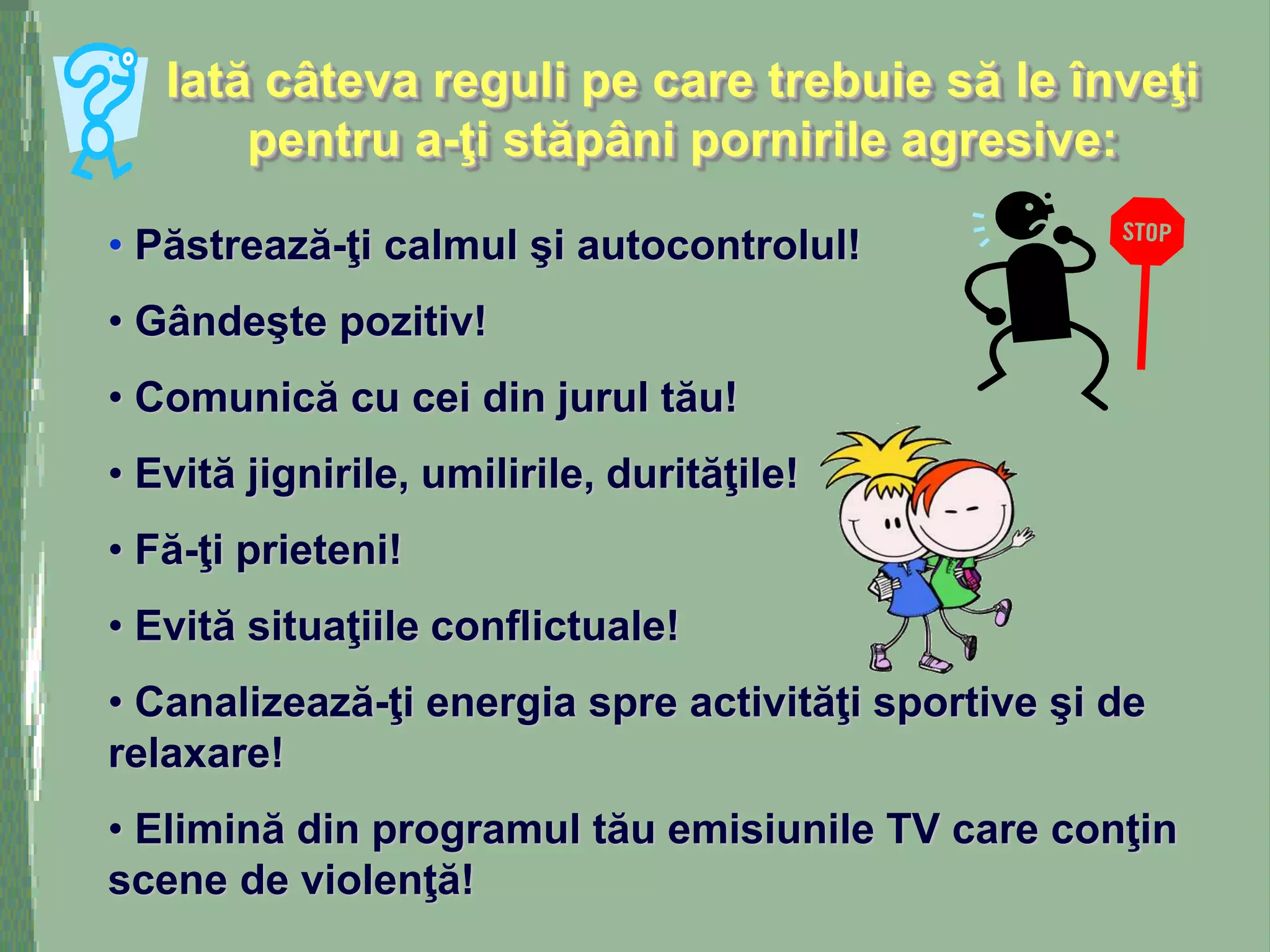 Spune nu violentei in scoala | PPT