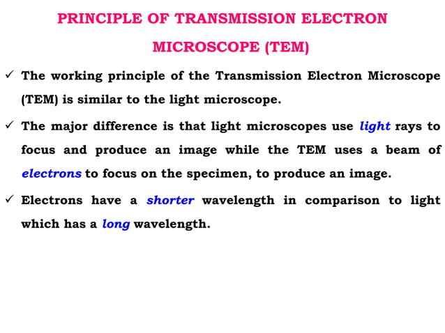 electron microscopy tem | PPT