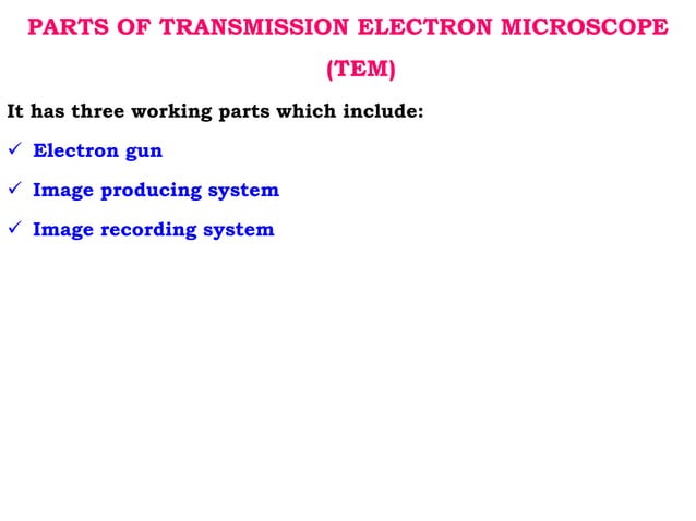 electron microscopy tem | PPT