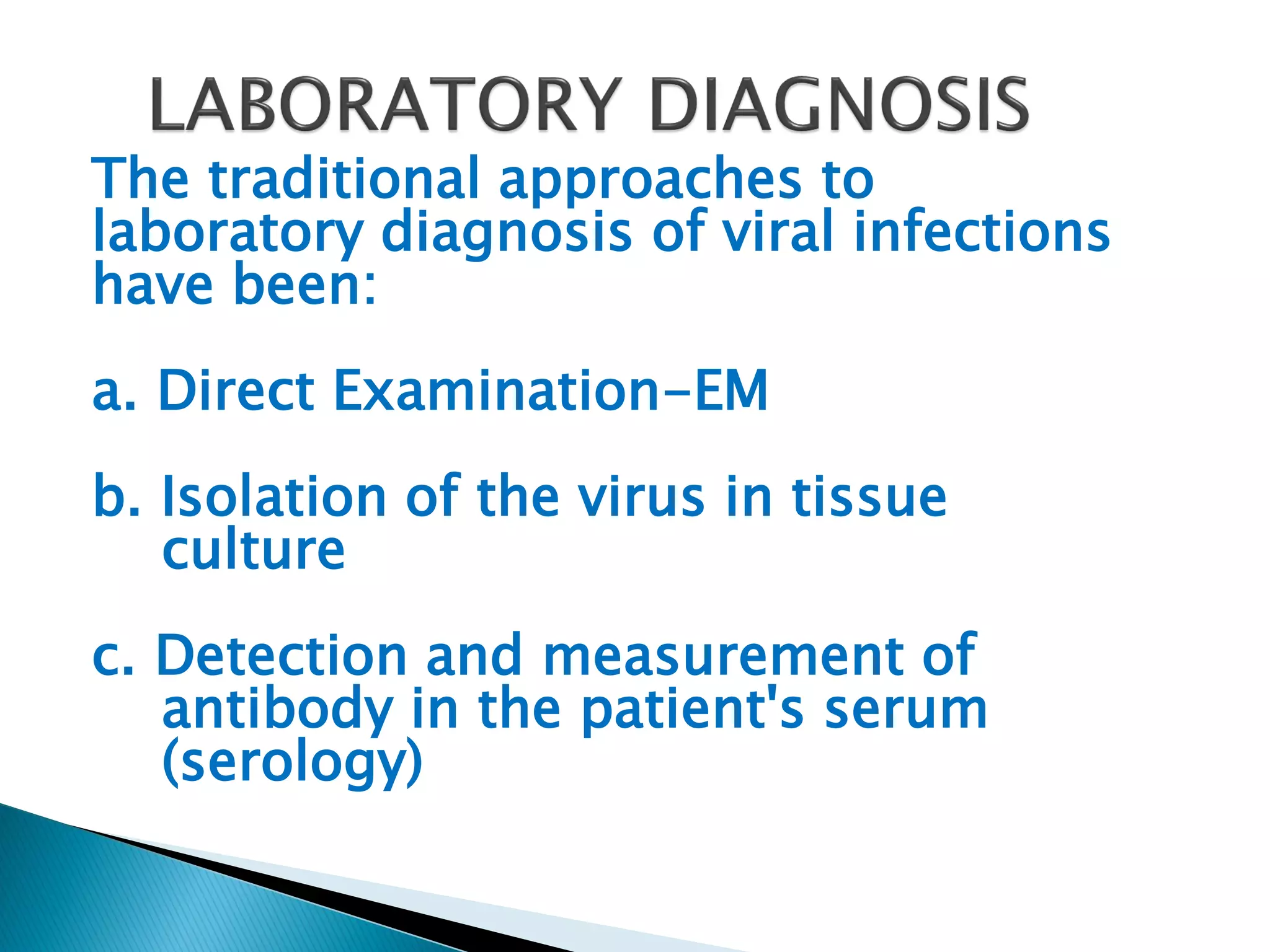 Medical Microbiology Laboratory (Introduction to Medical Virology) | PPT