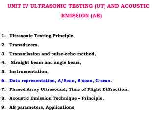 L34 data representation, ascan, b scan, c-scan. | PPTX