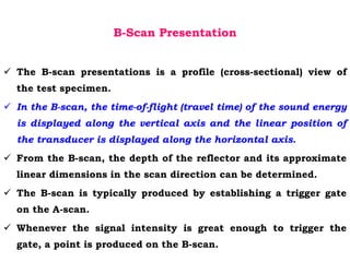 L34 data representation, ascan, b scan, c-scan. | PPTX