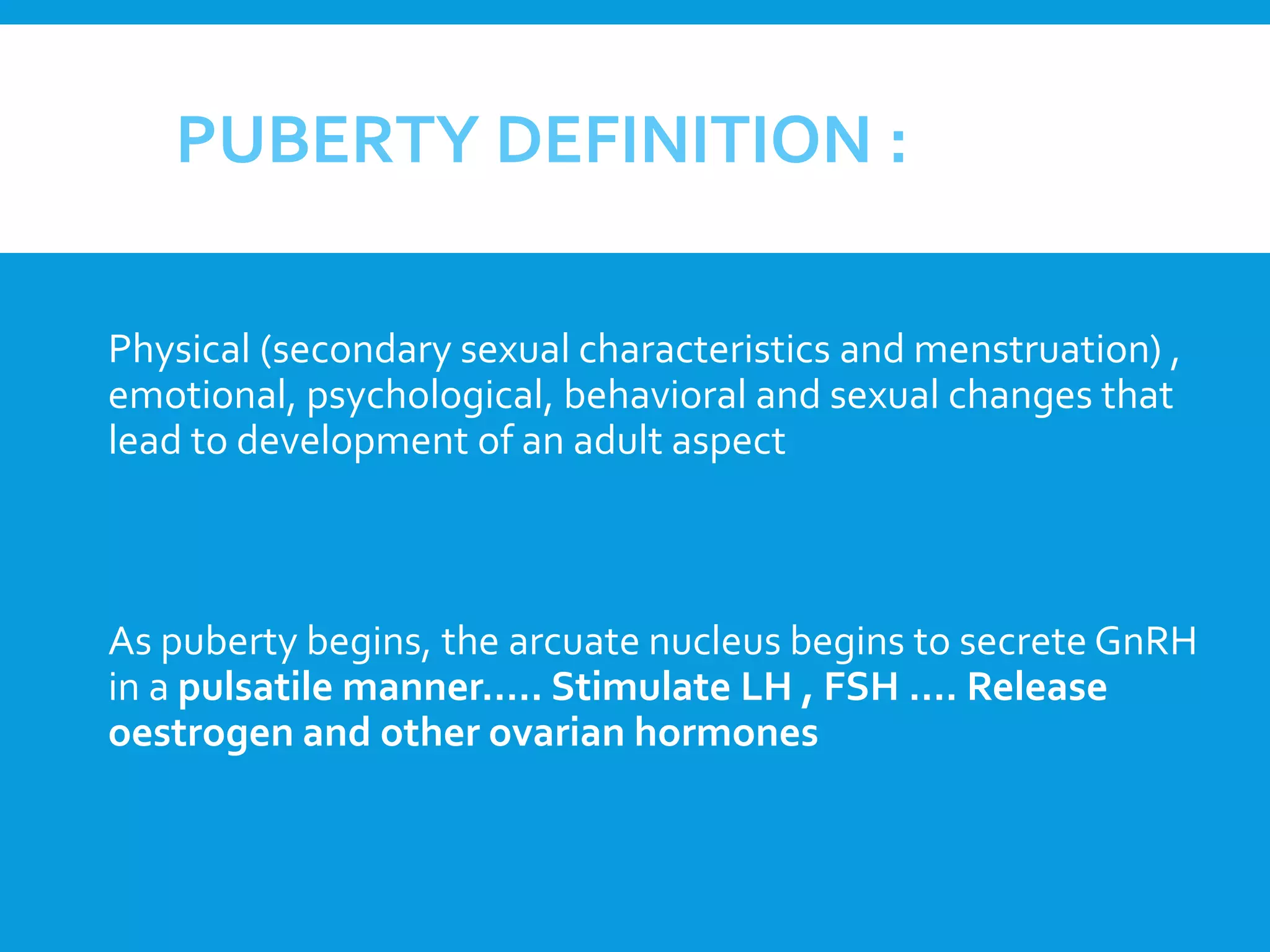 L45 Genital tract development and Puberty & their disorders | PPT ...