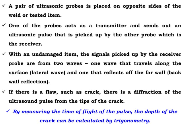L35 phased array ultrasound & time of flight diffraction | PPTX