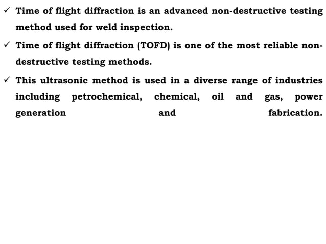 L35 phased array ultrasound & time of flight diffraction | PPTX
