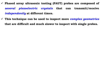 L35 phased array ultrasound & time of flight diffraction | PPT
