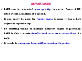 L35 phased array ultrasound & time of flight diffraction | PPT