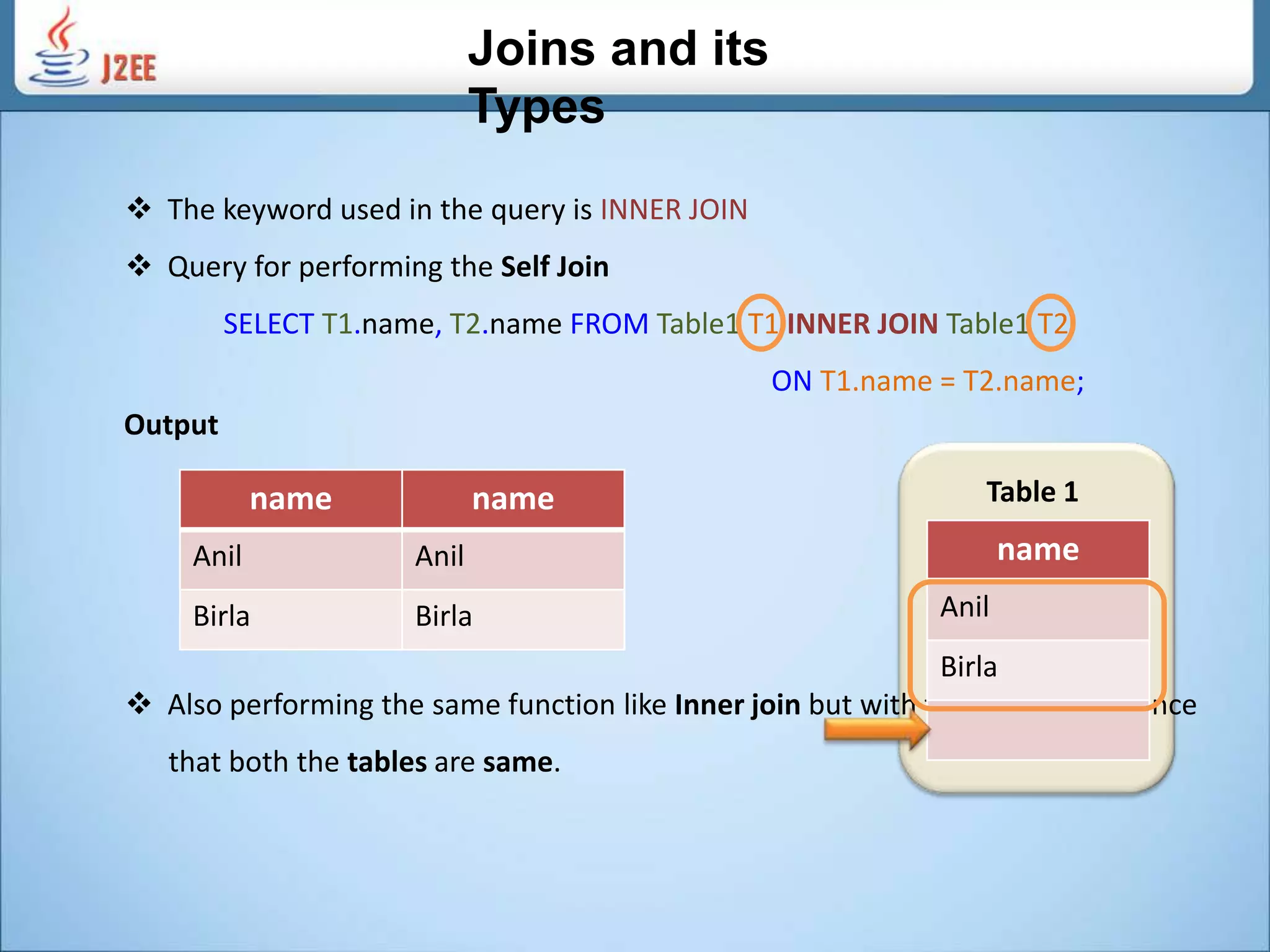 Joins And Its Types | PPTX