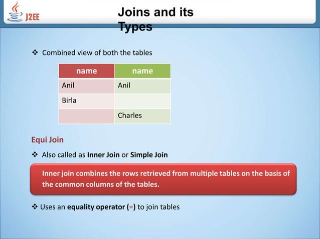 Joins And Its Types | PPTX | Databases | Computer Software and Applications