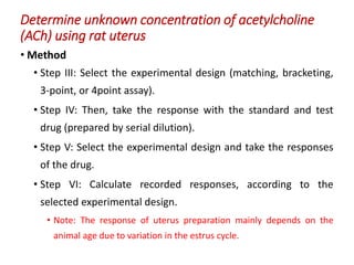 Acetylcholine bioassay | PPTX