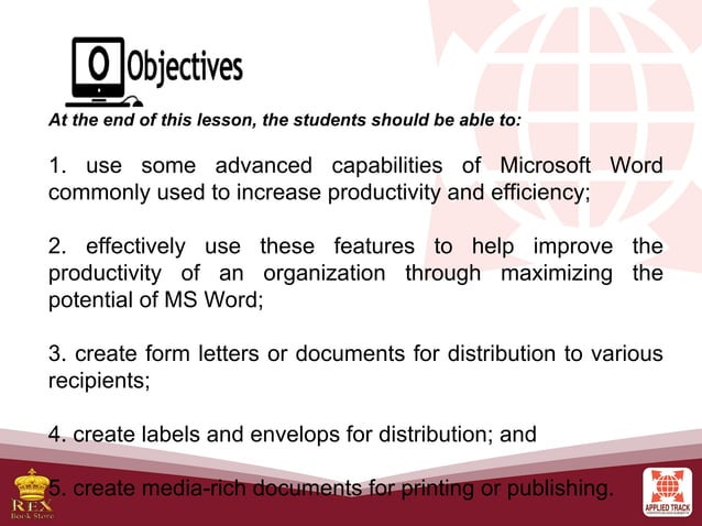 L3 Advanced Word Processing Skills Emtech.ppt