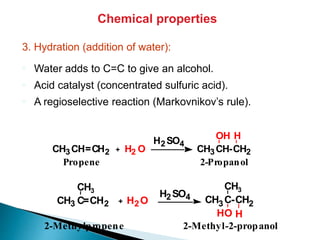 alkene and alkyne | PPTX