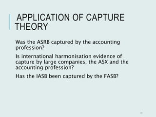 Applying Theory to Accounting Regulation | PPTX