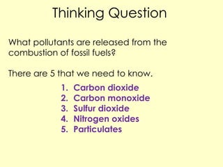 Atmospheric Pollutants and their effects | PPTX