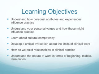 Professional and Personal Attributes. Worldviews and Personal ...