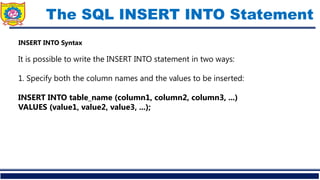 Basic SQL commands and explanation .pptx