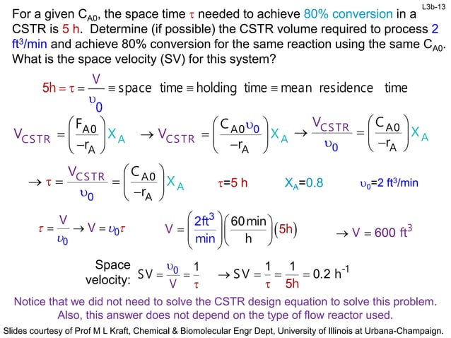L3b reactor sizing example problems | PPT