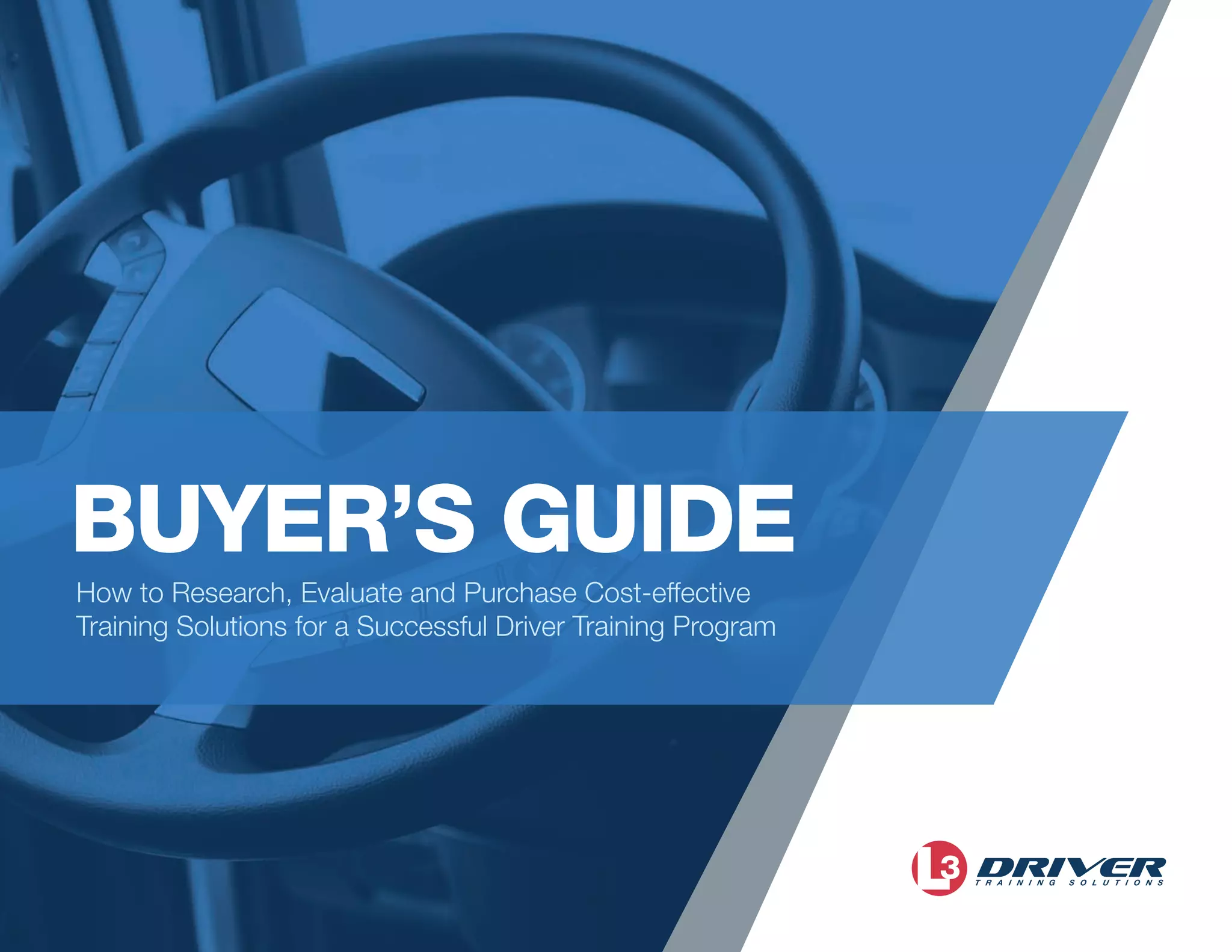 L3 Driving Simulator Buyer's Guide | PDF