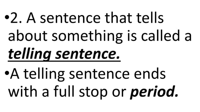 L3D2-Asking Sentences and Telling Sentences.pptx | Food & Drink