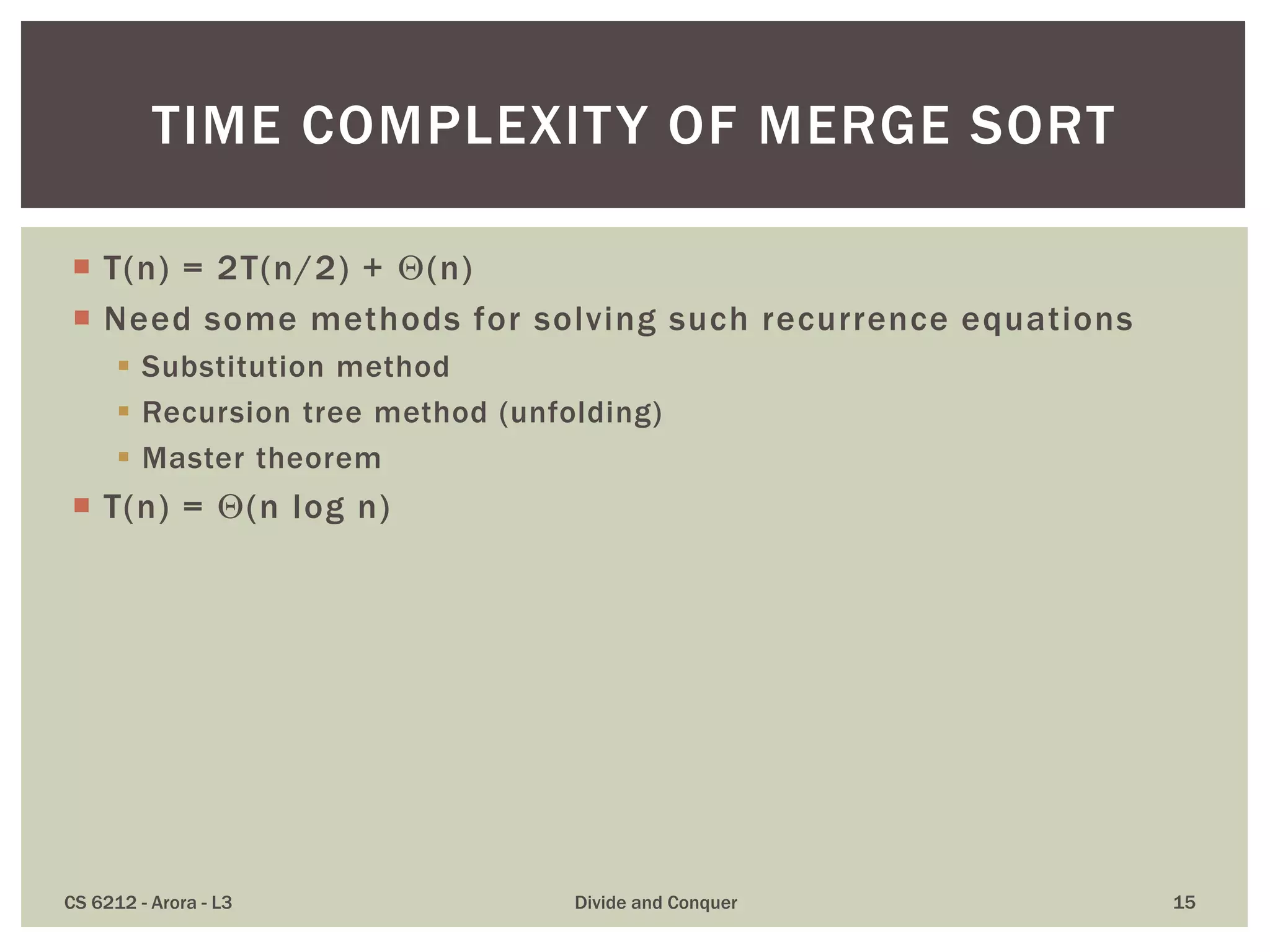 Divide And Conquer Part 1 Pptx Programming Languages Computing