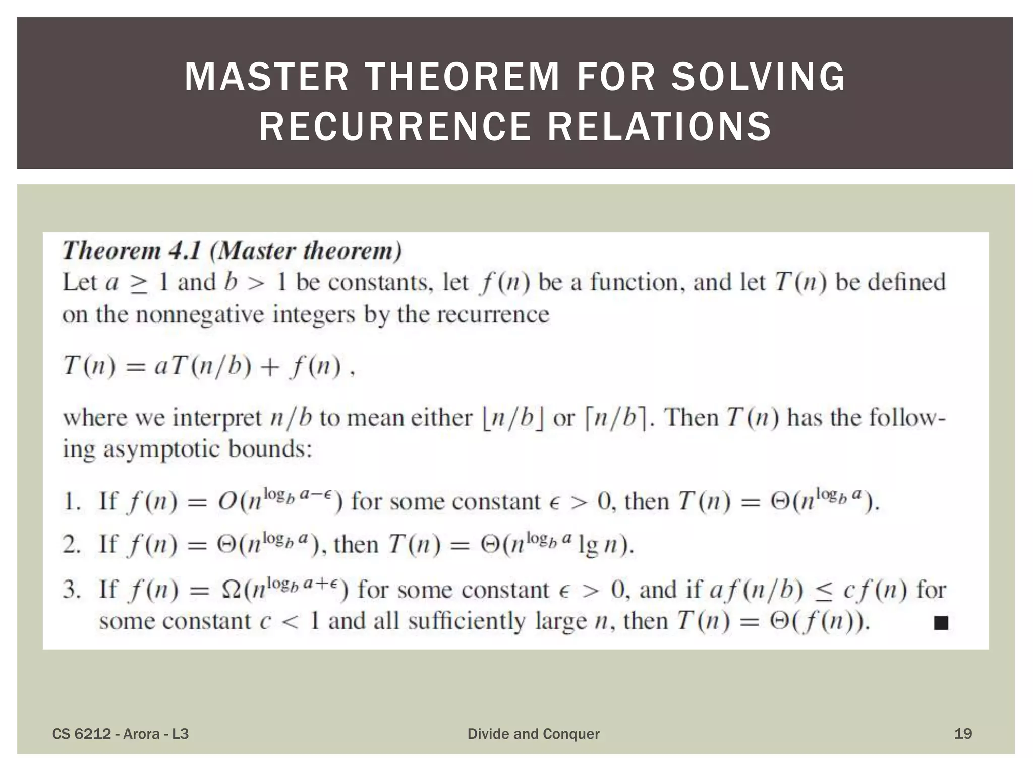 Divide and Conquer - Part 1 | PPTX