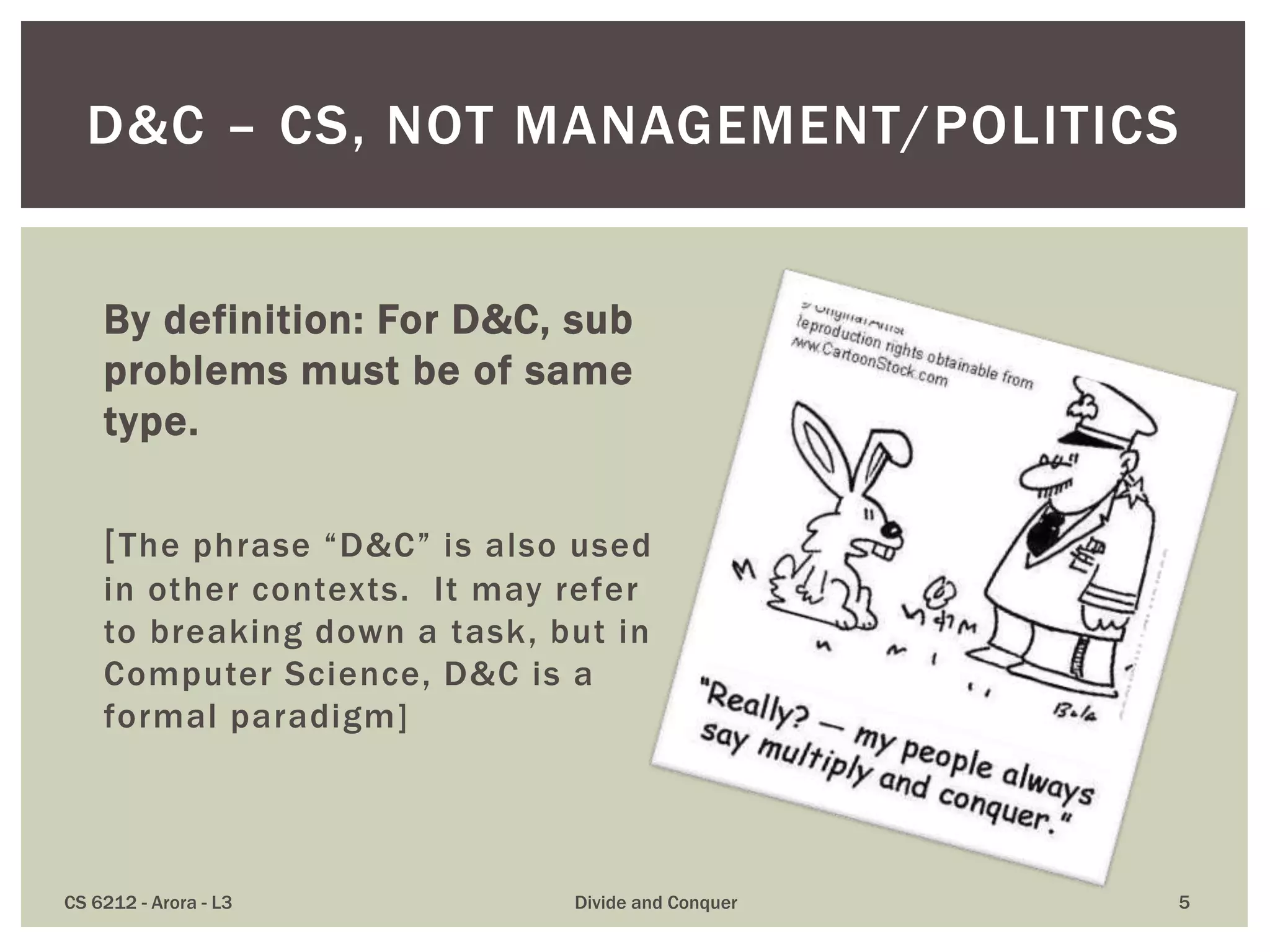 Divide And Conquer Part 1 Pptx Programming Languages Computing